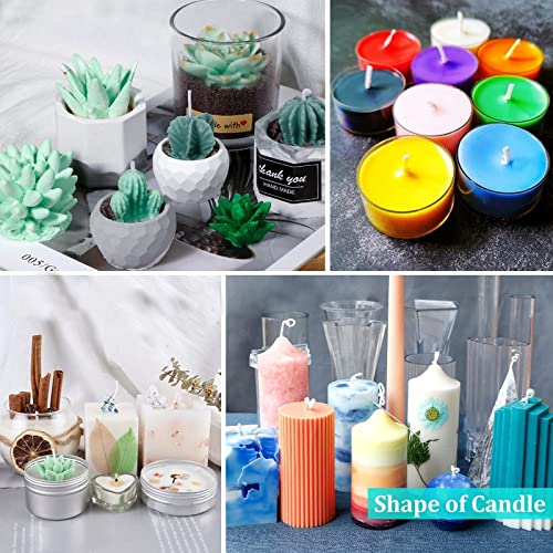 Candle Making Kit for Adults, Candle Making Supplies, Soy Wax Candle Making Kit for Making Soy Candle,Soy Wax for Candle Making,Candle Soy Wax Kit Including Candle Wax Dyes,Candle Wicks,Wick Stickers