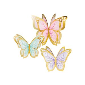 golden butterfly centerpiece, 3 ct