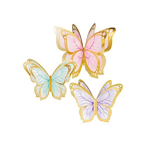 Golden Butterfly Centerpiece, 3 ct