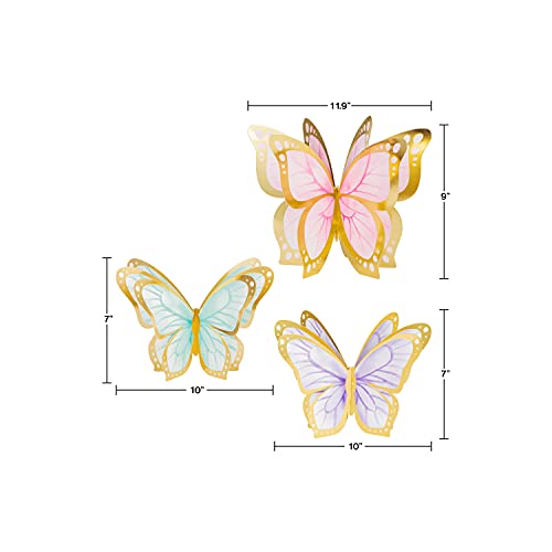 Golden Butterfly Centerpiece, 3 ct