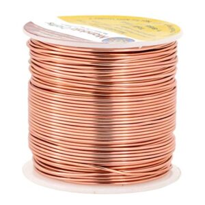 Mandala Crafts 12 14 16 18 20 22 Gauge Anodized Jewelry Making Beading Floral Colored Aluminum Craft Wire (18 Gauge, Copper)