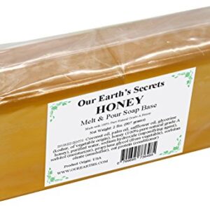 Our Earth's Secrets Honey - 2 Pound Melt and Pour Soap Base