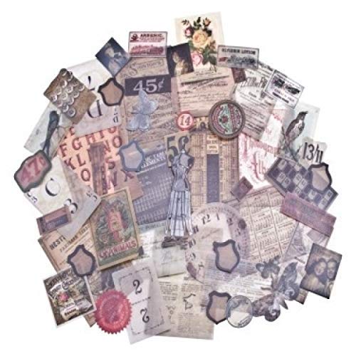 Tim Holtz Idea-ology Thrift Shop Ephemera Pack, 54 Count