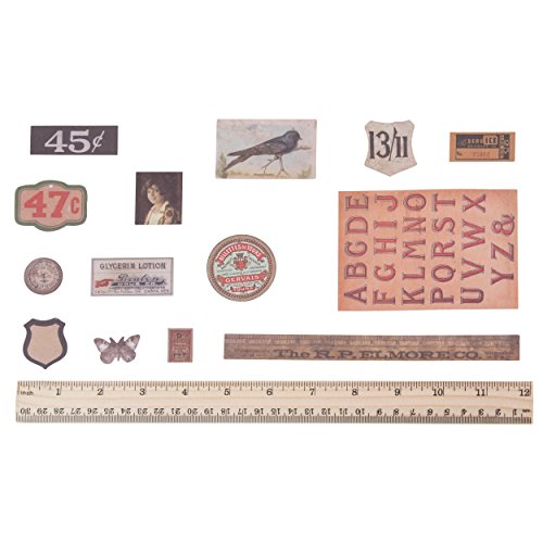 Tim Holtz Idea-ology Thrift Shop Ephemera Pack, 54 Count