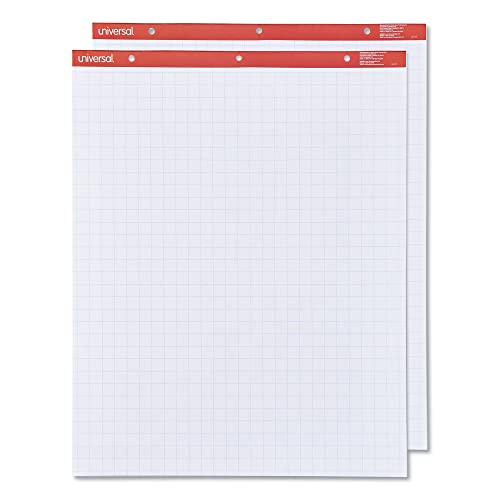 Universal 35602 Recycled Easel Pads, Quadrille Rule, 27 x 34, White, 50 Sheet (Case of 2 Pads)