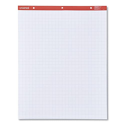 Universal 35602 Recycled Easel Pads, Quadrille Rule, 27 x 34, White, 50 Sheet (Case of 2 Pads)