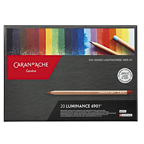 Creative Art Materials Caran D'ache Luminance Colored Pencil Set of 20 (6901.720)