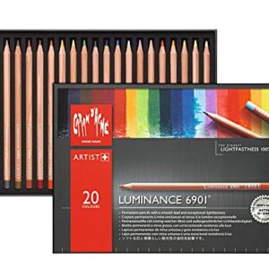 Creative Art Materials Caran D'ache Luminance Colored Pencil Set of 20 (6901.720)