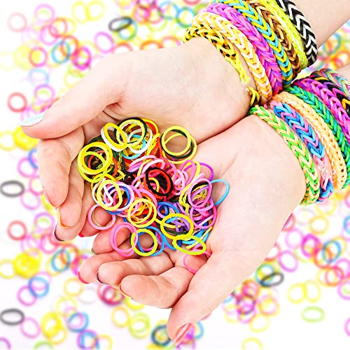 17160+ Loom Rubber Bands Refill Kit in 34 Color with 600 Clips,6 Hooks,1 Instruction, Premium Bracelet Making Kit for Kids Weaving DIY Crafting Gift