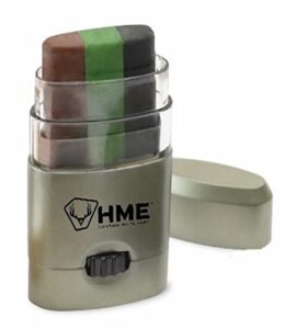 hme products 3 color camo face paint stick, multi, one size