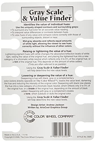 Color Wheel 245557 3505 Gray Scale and Value Finder