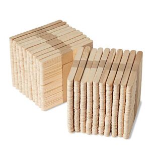 hand2mind natural wood craft sticks bulk set, popsicle sticks for crafts, waxing sticks, classroom art supplies, art sticks, sticks for crafting, kids art supplies, 4-1/2 x 3/8 in. (pack of 1,000)