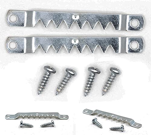 10 Pack - Large Sawtooth Hangers with Screws - Canvas Hanger - Sawtooth Hanger