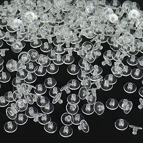 100pcs Bullet Clutch Earring Backs with Pad 50pairs Earring Safety Backs, Earring Backs for Dropy Ears Studs Fishhook Earring Backs Replacements Clutch Back Earrings Replacement for Heavy Earring