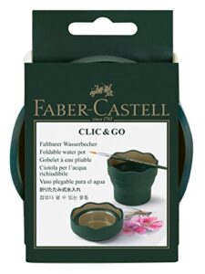 faber-castell clic & go artist water cup – dark green