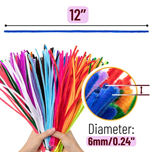 Mr. Pen- Pipe Cleaners, 324 pcs, 27 Colors, Chenille Stems, Pipe Cleaners Craft Supplies, Craft Pipe Cleaners, Chenille Stems Pipe Cleaners, Pipe Cleaners Bulk, Fuzzy Pipe Cleaners