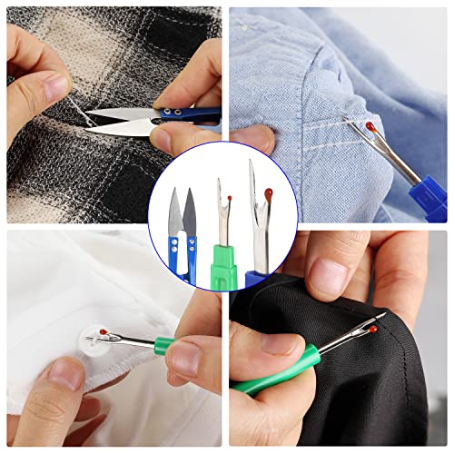 Mr. Pen- Seam Ripper Kit, 7 pcs, Seam Ripper Pack, 4 Seam Rippers with 2 Thread Snips and 1 Sliding Gauge, Seam Rippers for Sewing, Sewing Tools, Thread Cutter, Seam Ripper and Thread Remover.