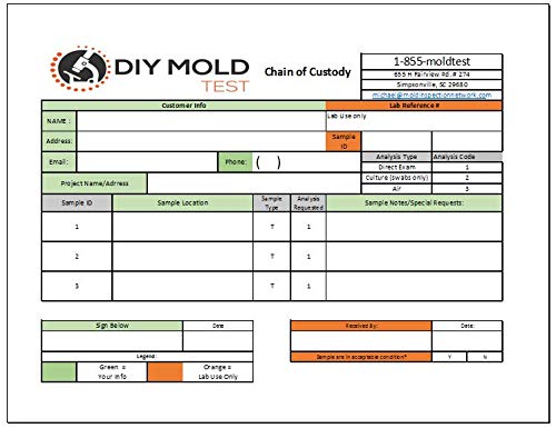 DIY Mold Test, Mold Test Kit for Home (2 tests). Lab Analysis and Expert Consultation included