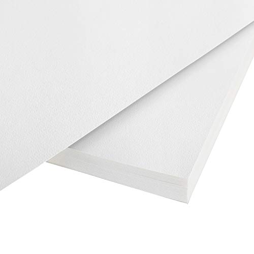 100 Sheets of Practice Watercolor Paper (9" x 12") - 190 GSM, Acid-Free and Cold Pressed.. Perfect for Painting, Sketching or Drawing. Wet, Dry and Mixed Media. Bulk Pack