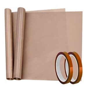 selizo heat tape high temp tape and teflon sheet for vinyl heat press, sublimation heat resistant