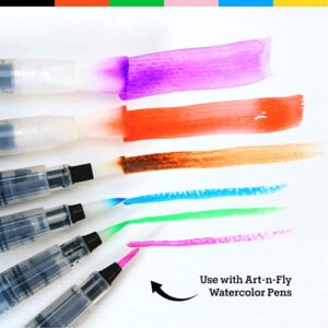 Art-n-Fly 5.5 x 8.5 in Watercolor Sketchpad Mini Book - 2 pack x 35 Sheets Each- Spiral Bound and Microperforated - 300gsm / 140lb 8.5x5.5