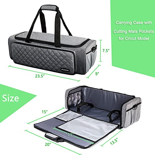 IMAGINING Carrying Case Bag Compatible with Cricut Maker, Maker 3, Explore Air 2, Explore 3, Large Opening Cricut Storage for Cricut Accessories