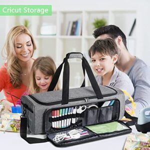 IMAGINING Carrying Case Bag Compatible with Cricut Maker, Maker 3, Explore Air 2, Explore 3, Large Opening Cricut Storage for Cricut Accessories