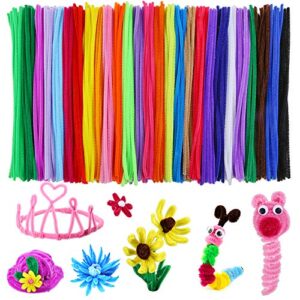 caydo 324 pieces pipe cleaners 27 colors chenille stems for diy art creative crafts project decorations (6 mm x 12 inch)