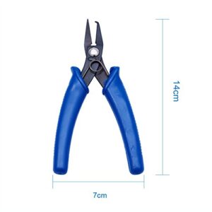 Beadthoven Split Ring Opening Pliers Tweezers Opener Tools Jewelry Making Tools Jump Ring Jewelry Pliers for Opening Split Ring or Key Chain Gunmetal Color 140mm