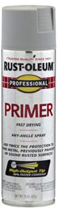 rust-oleum 7582838 professional primer spray paint, 15 oz, gray primer