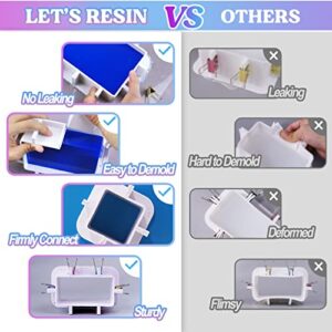 LET'S RESIN Adjustable Mold Housing for Silicone Molds Making, Mold Master for Mold Making Silicone Rubber, Plastic Housing Frame for DIY Resin Molds, Candle Molds, Soap Molds Making