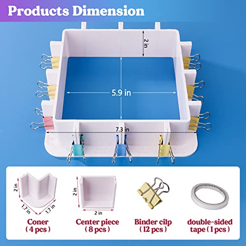 LET'S RESIN Adjustable Mold Housing for Silicone Molds Making, Mold Master for Mold Making Silicone Rubber, Plastic Housing Frame for DIY Resin Molds, Candle Molds, Soap Molds Making