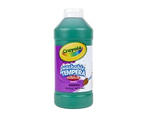 crayola artista ii washable tempera paint, pint, green