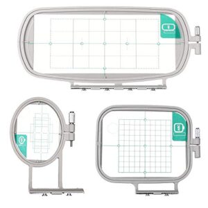 sew tech embroidery hoops for brother se600 pe550d se700 pe535 se400 pe525 pe540d pe500 se625 se425 innovis babylock brother embroidery machine hoop (3in1 set)