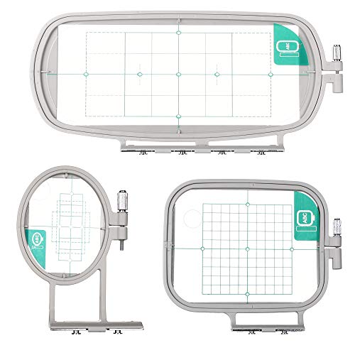 Sew Tech Embroidery Hoops for Brother SE600 PE550D SE700 PE535 SE400 PE525 PE540D PE500 SE625 SE425 Innovis Babylock Brother Embroidery Machine Hoop (3in1 Set)