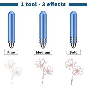 Foil Transfer Kit for Cricut Explore Air 2/Explore Air 3, 3 in 1 Foil Transfer Tool Housing and Blades for Cricut Maker/Maker 3, Including Fine, Medium and Bold Blades and Housing