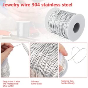 20 Gauge (0.8mm) 304 Stainless Steel Wire 328 Ft for Bailing Wire Sculpting Wire Jewelry Making Wire