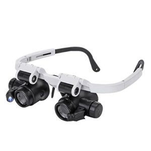 magnifying glasses 8x 15x 23x magnifier led headband glass eye magnifying repair tool watchmaking coin stamp currency book errors jewelry necklace magnifier glasses beading biology loupe microscope