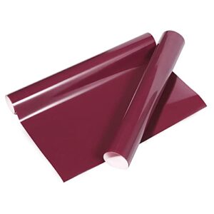 vinyl frog heat transfer vinyl roll htv vinyl – 12″x5ft maroon iron on vinyl for t-shirts, heat press vinyl for diy craft designs (maroon)