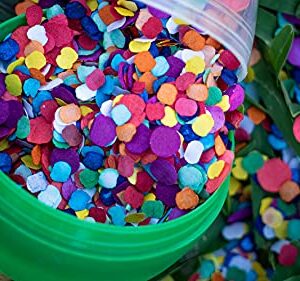 Fiesta Confetti.Value Mexican Colorful Paper Confetti. Jumbo Bag .95lb/425gr.