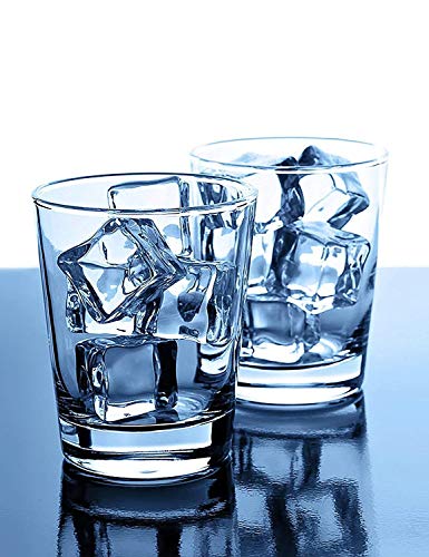 DomeStar Clear Fake Ice Cubes, 20 PCS 0.8" Plastic Ice Cubes Acrylic Clear Ice Rock Diamond Crystals Square Fake Ice Cubes Display for Home Decoration Wedding Centerpiece Vase Fillers