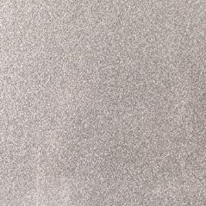 Cricut Glitter Iron On Vinyl Sheets, 12" x 19", DIY Supplies, HTV Rolls - Silver