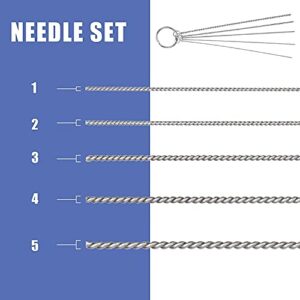 ABEST 3 Set Airbrush Spray Cleaning Repair Tool Kit Stainless steel Needle Brush Set