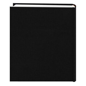 Fabric Frame Cover Photo Album 200 Pockets Hold 5x7 Photos, Deep Black