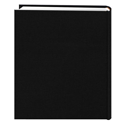 Fabric Frame Cover Photo Album 200 Pockets Hold 5x7 Photos, Deep Black