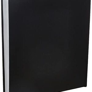 Fabric Frame Cover Photo Album 200 Pockets Hold 5x7 Photos, Deep Black