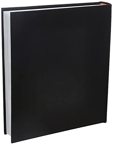 Fabric Frame Cover Photo Album 200 Pockets Hold 5x7 Photos, Deep Black