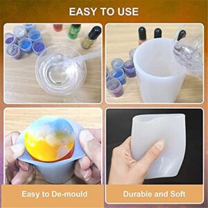 GERUSEA GTian 2 Sizes Cylinder Candle Molds Silicone Mold for Candle Making, Pillar Candles Resin Mould Epoxy Resin Casting Molds DIY Aromatherapy Candles, Wax, Soaps, Polymer Clay