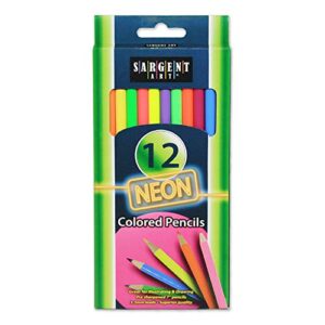 Sargent Art Neon & Metallic Collored Set pencils, Assorted