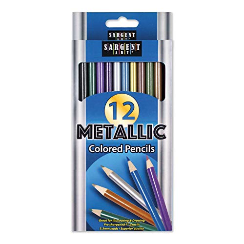 Sargent Art Neon & Metallic Collored Set pencils, Assorted